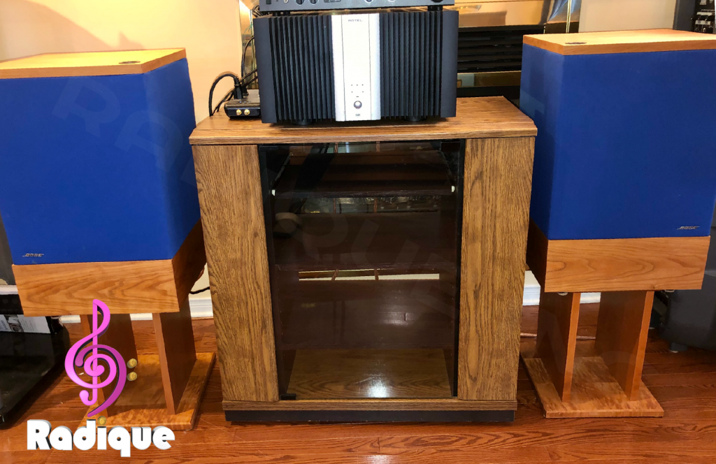 Dark Cherry Speaker Stands - Radique Inc