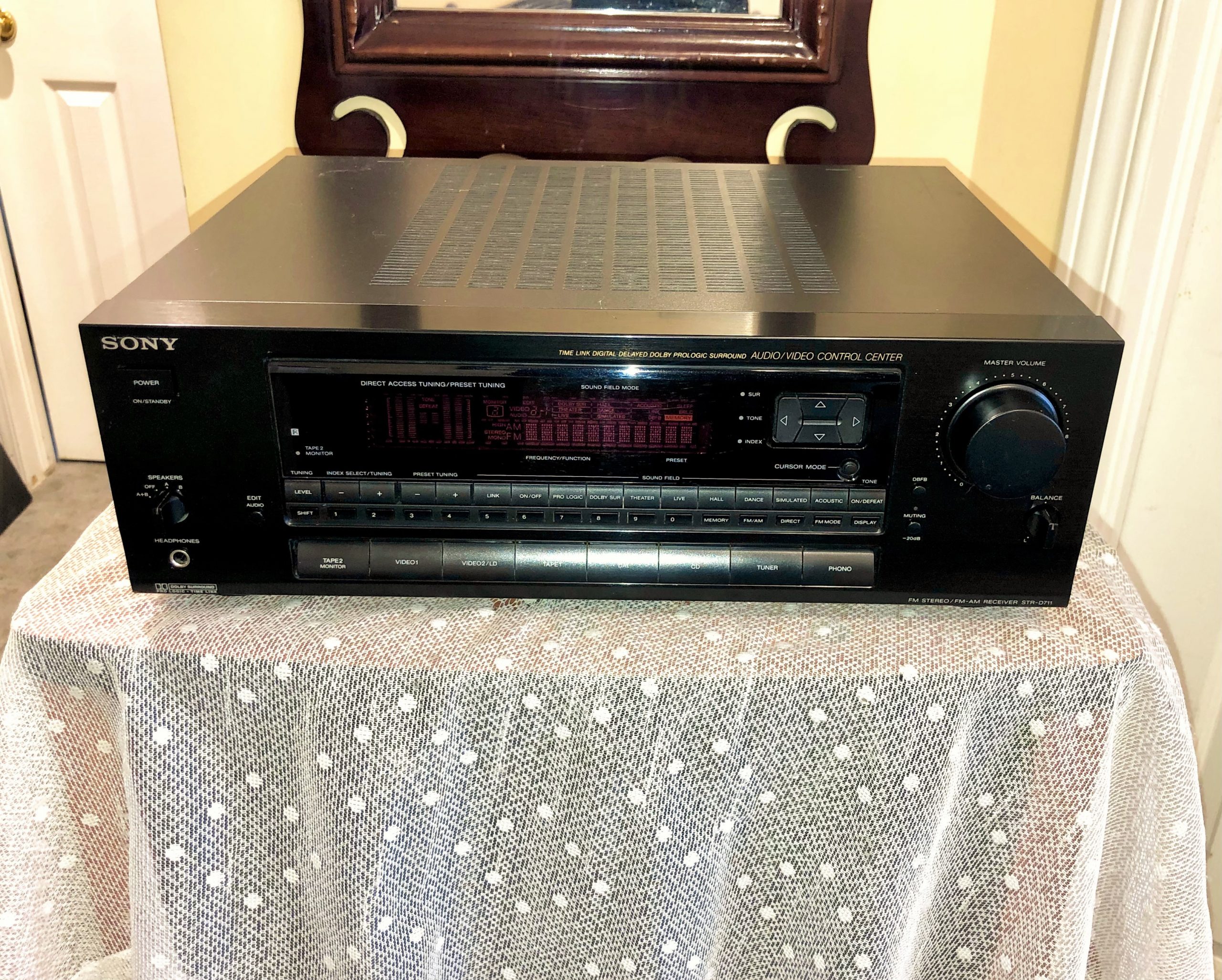 Solid Sony 100 WPC Stereo Receiver w/ Phono STR-D711 - Radique Inc