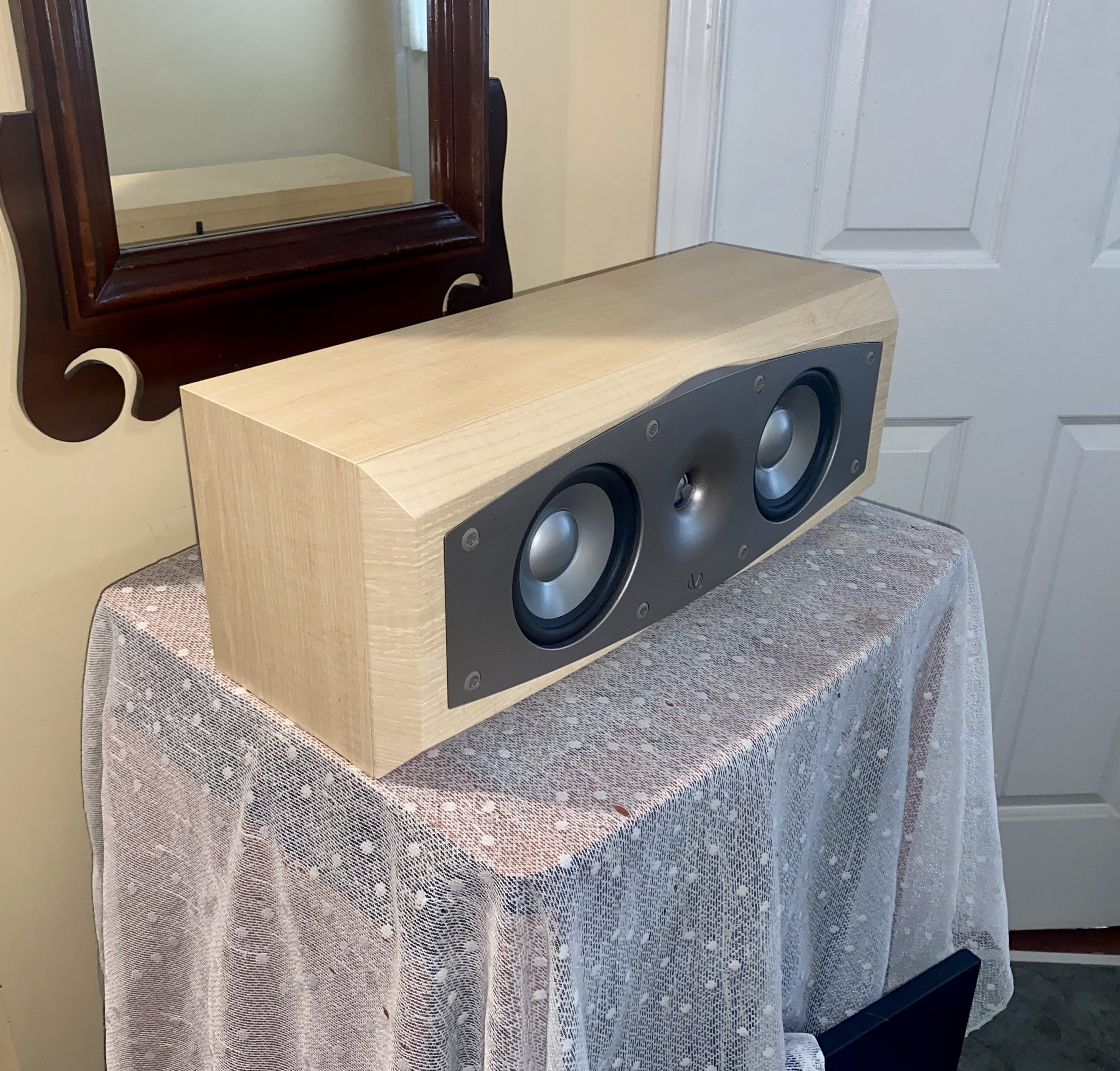 Beautiful Infinity Center Channel in Light Maple IL25C - Radique Inc