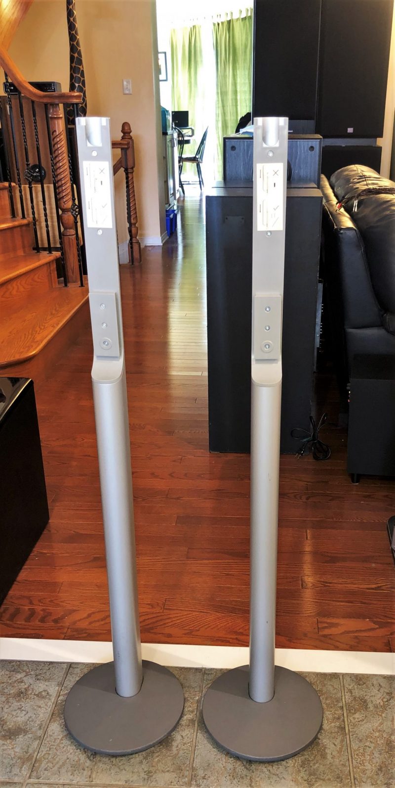 Heavy Duty 46" B&W VM1 Speaker Stands 2 Pairs Available - Radique Inc