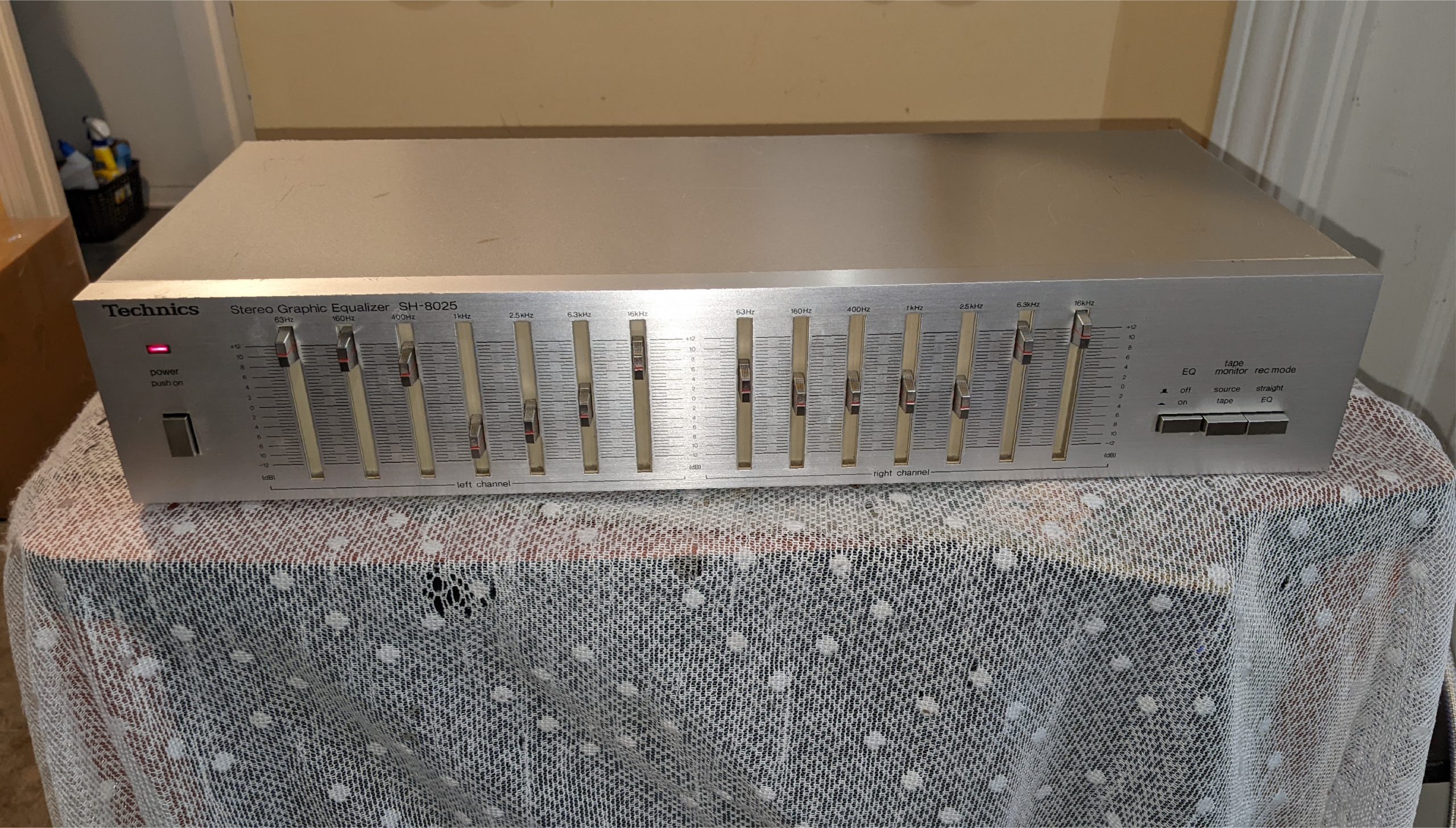 Technics Dual 7-Band Stereo Graphic Equalizer SH-8025 - Radique Inc