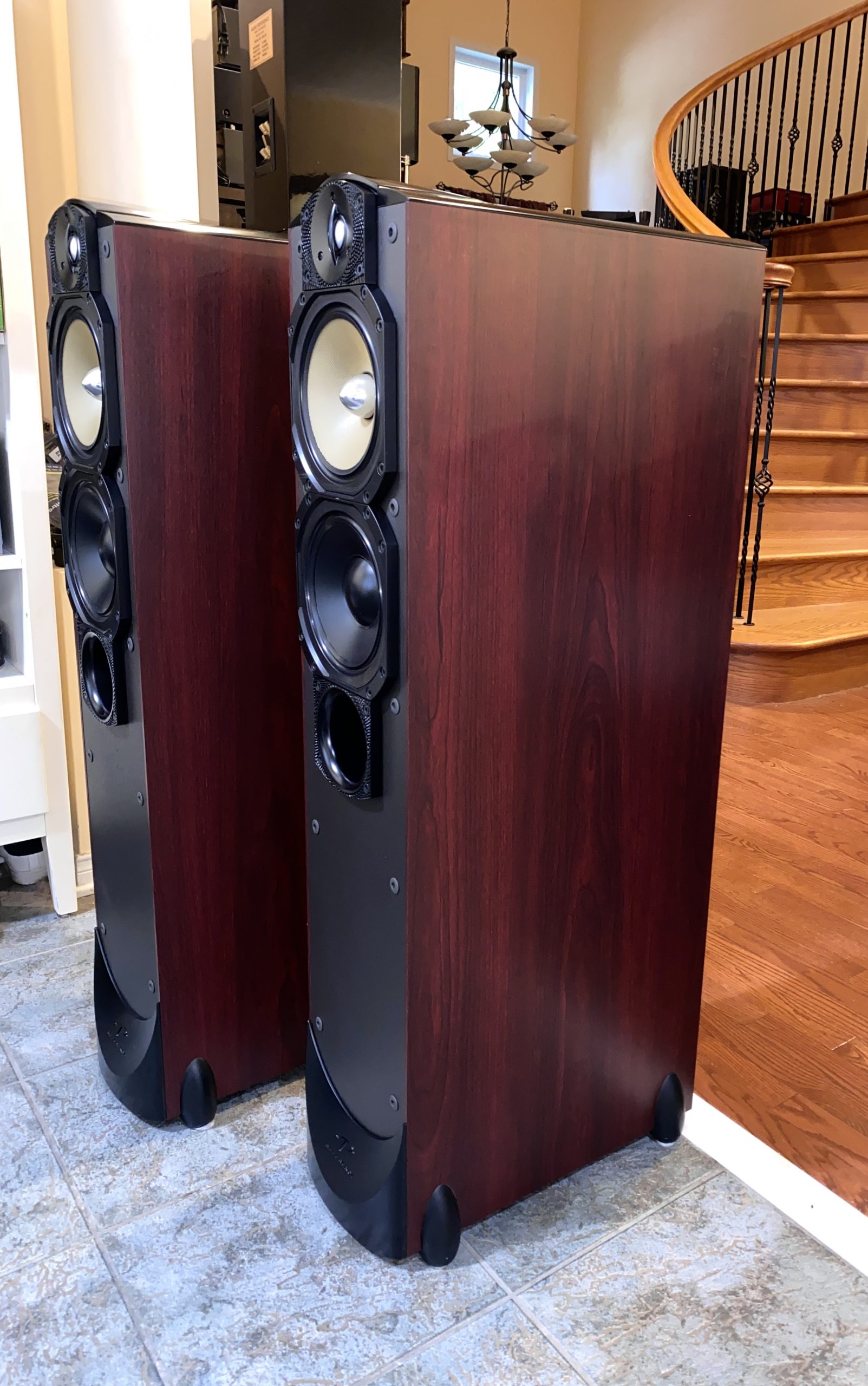 Gorgeous Reference Paradigm Towers in Dark Cherry Studio 60 v3 - Radique Inc