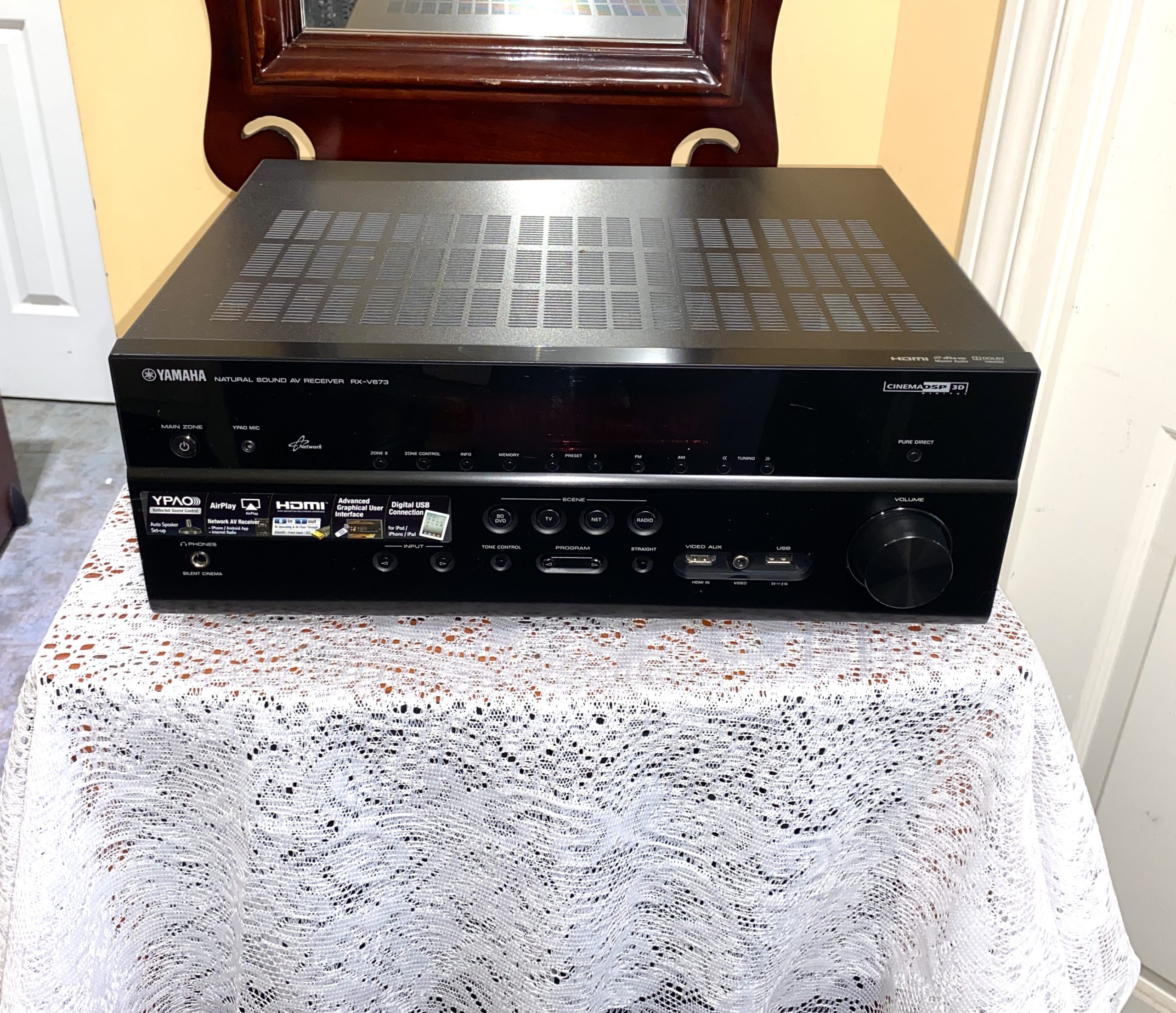 High-End Yamaha 630 Watt 7.2 AVR 6 x 4K HDMI, 2 Zn RX-V673 - Radique Inc