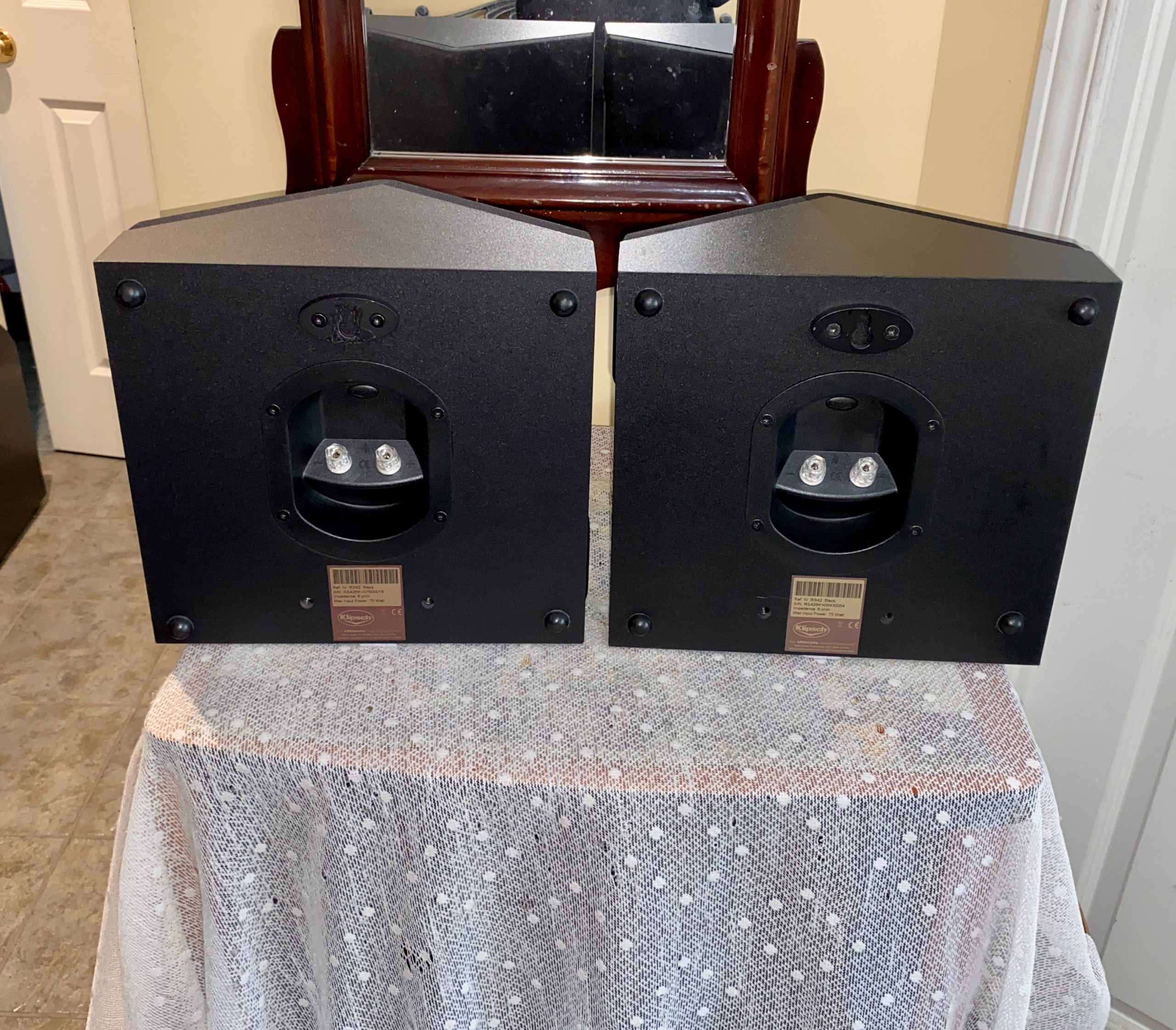 Klipsch Horn-Loaded 4 Driver Surround Speakers RS42 - Radique Inc