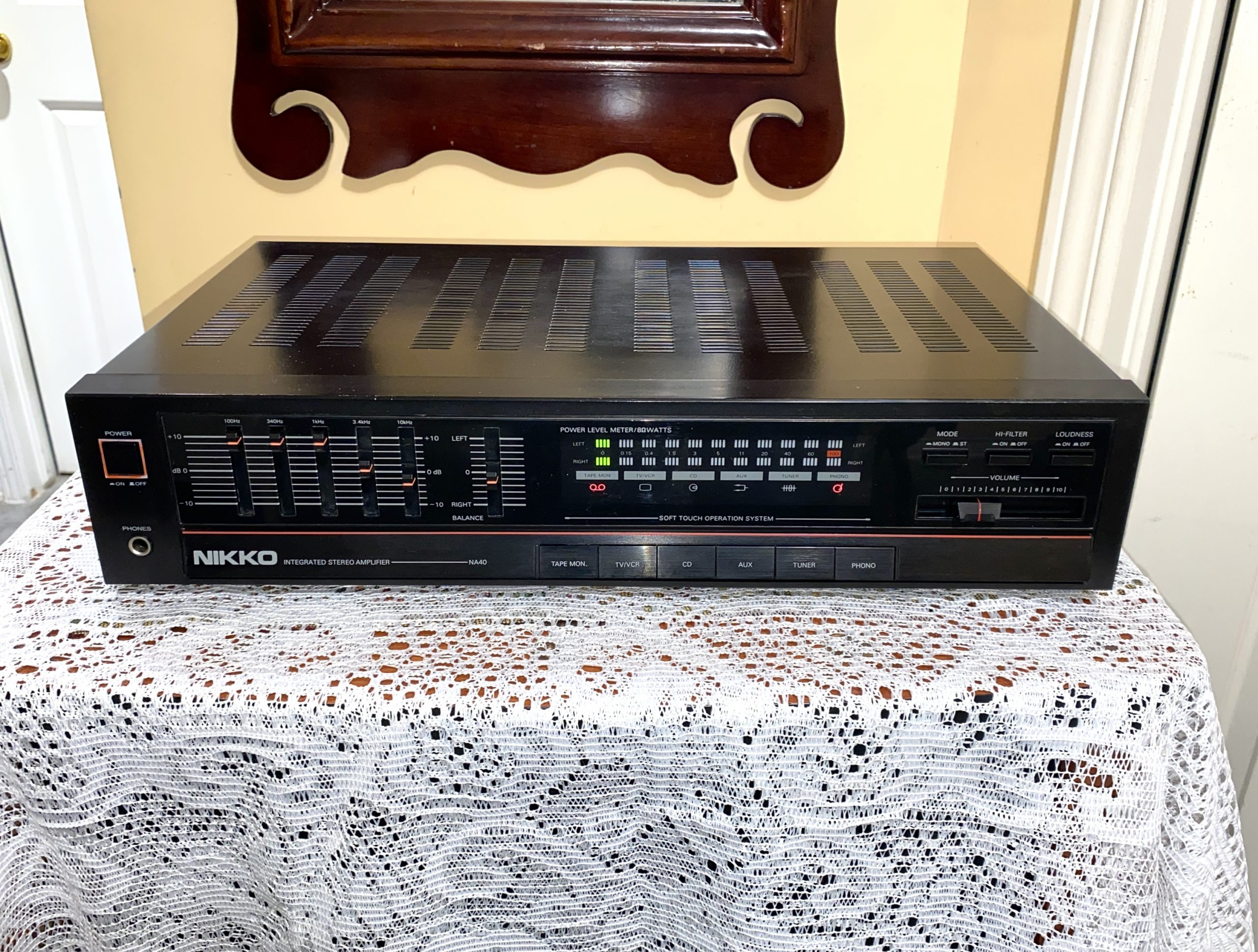 Nikko 40 WPC Integrated Stereo Amplifier w/ EQ, Phono NA40 - Radique Inc