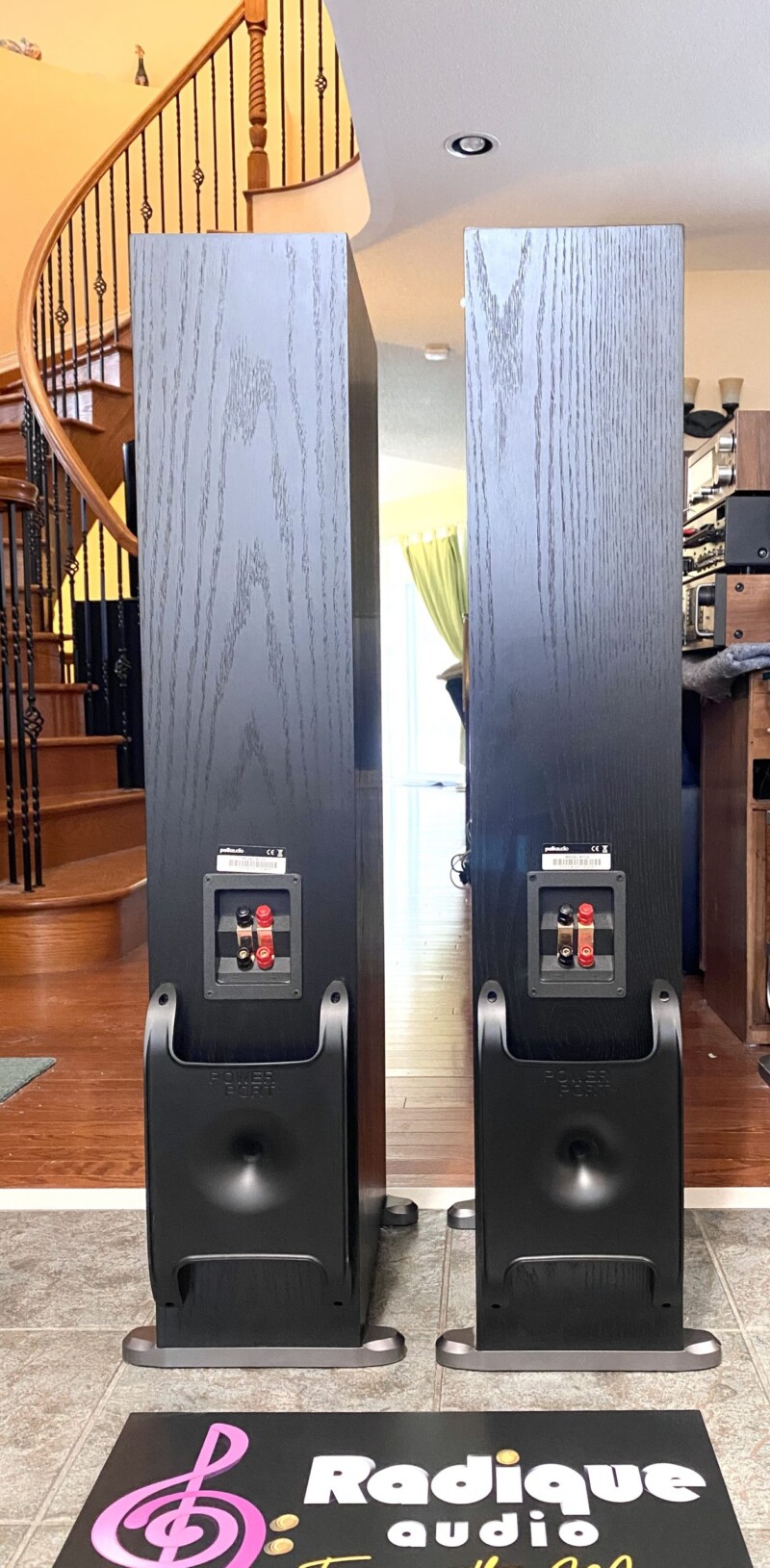 Gorgeous 4-Driver Polk Towers in Real Wood Finish RTi10 - Radique Inc