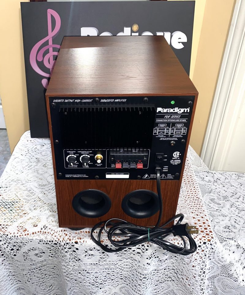 Paradigm 8" Active Subwoofer in Dark Cherry PDR-8 v2 - Radique Inc