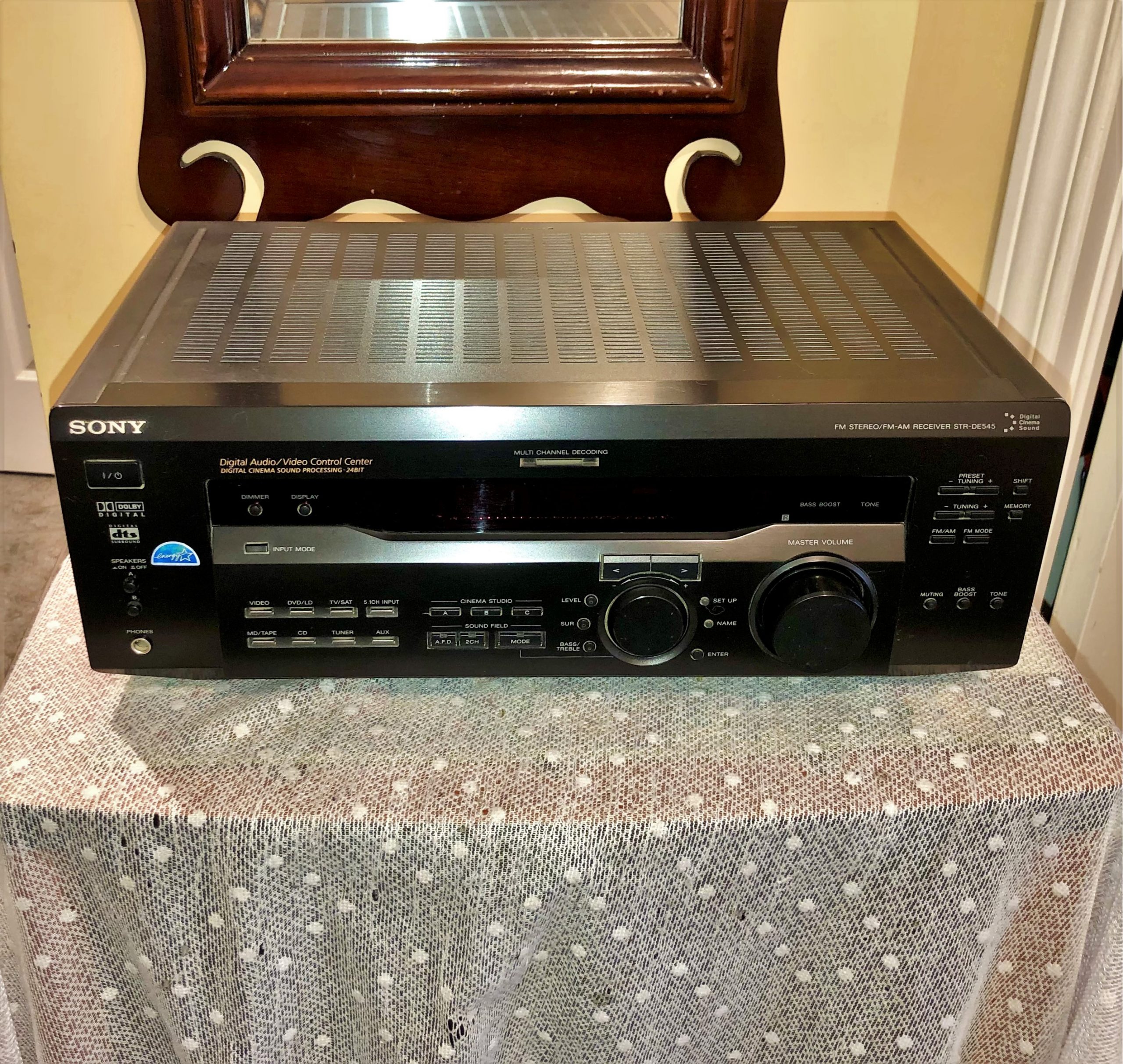 Sony 500 Watt 5.1 AVR with Remote STR-DE545 2 AVBL - Radique Inc