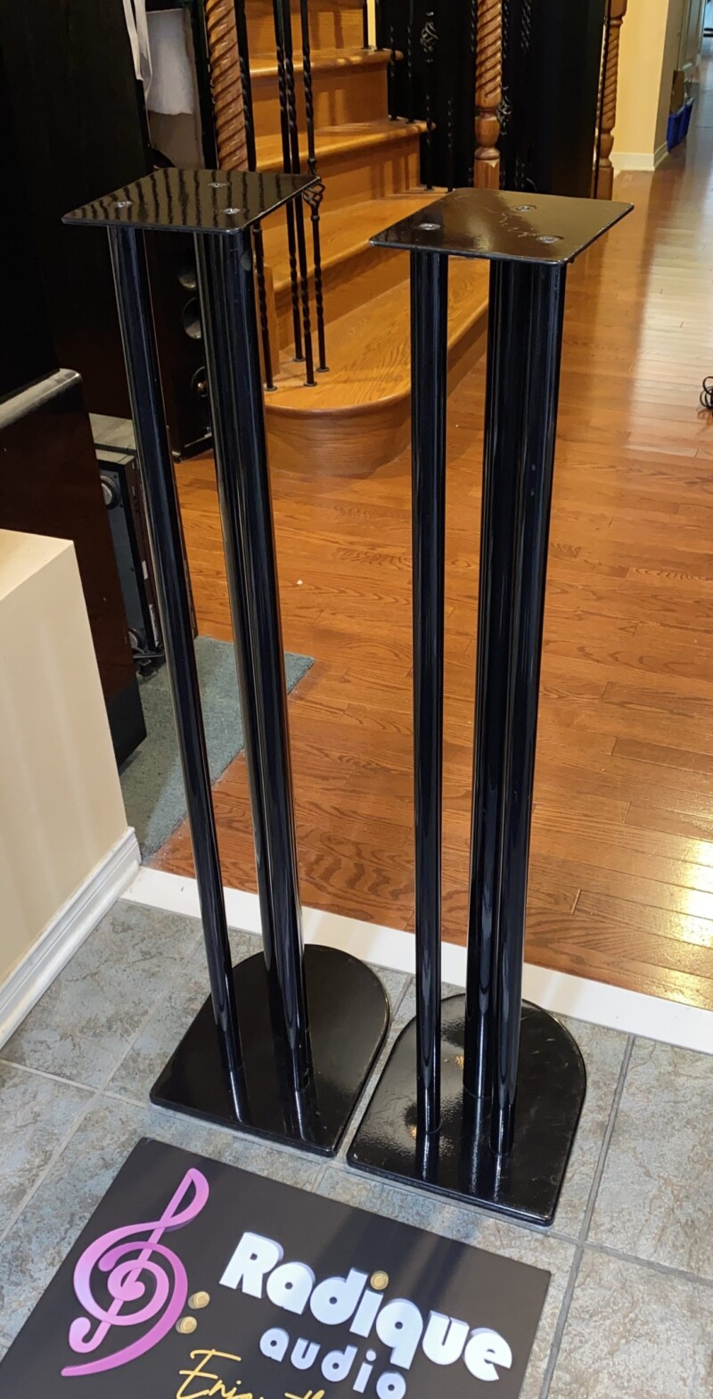 Very Tall 41" All-Metal Tri-pillar Speaker Stands - Radique Inc
