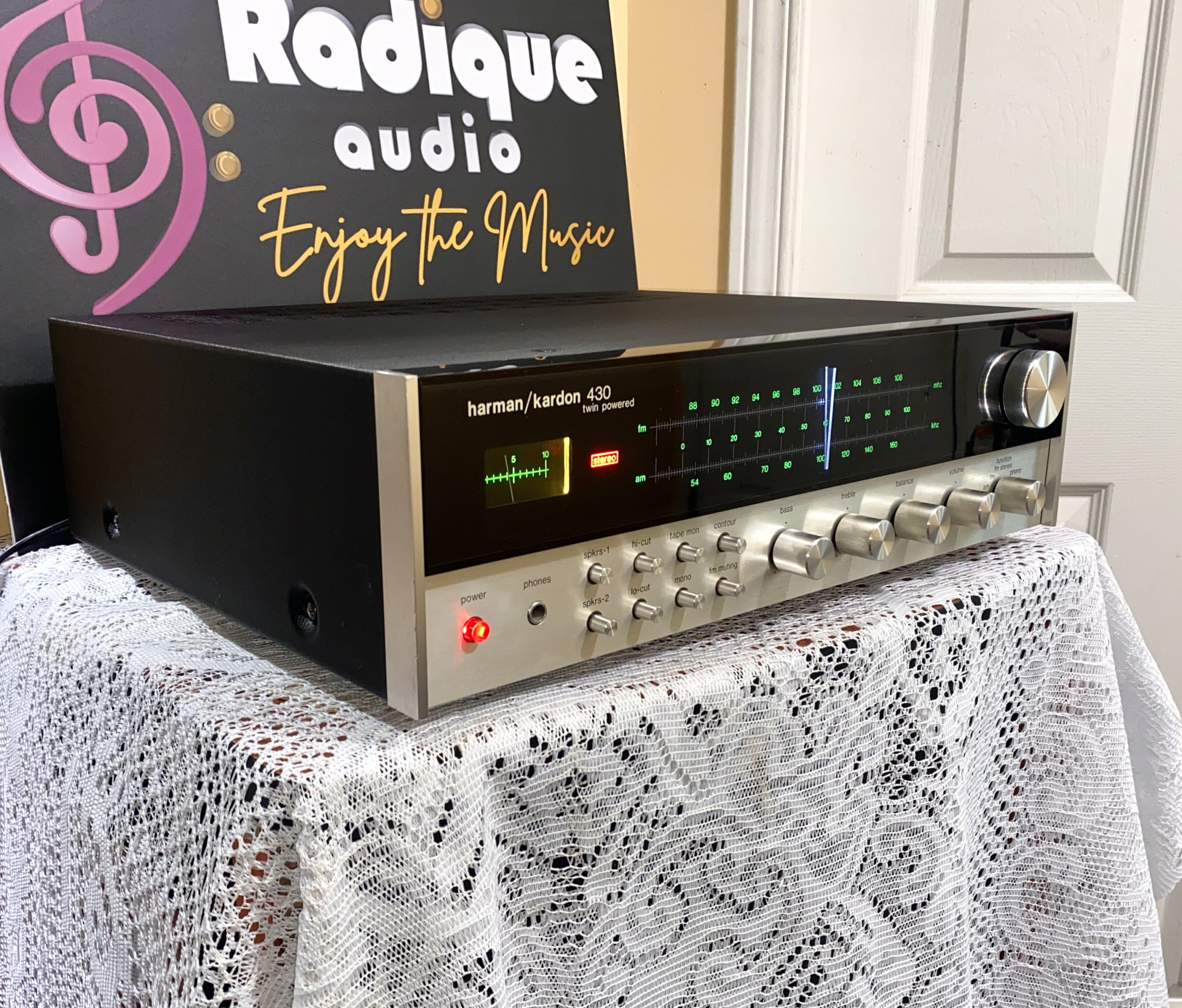 Harman Kardon Twin Powered Vintage 25 WPC Receiver 430 - Radique Inc