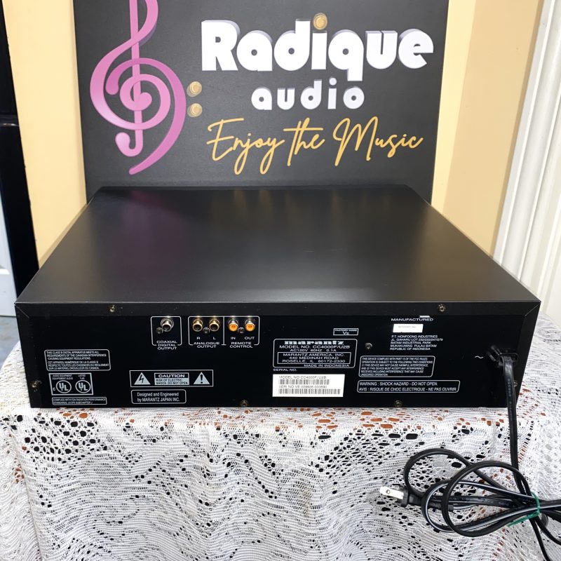 Marantz CC-4000 5-Disc CD Changer with Digital Coaxial Output - Radique Inc