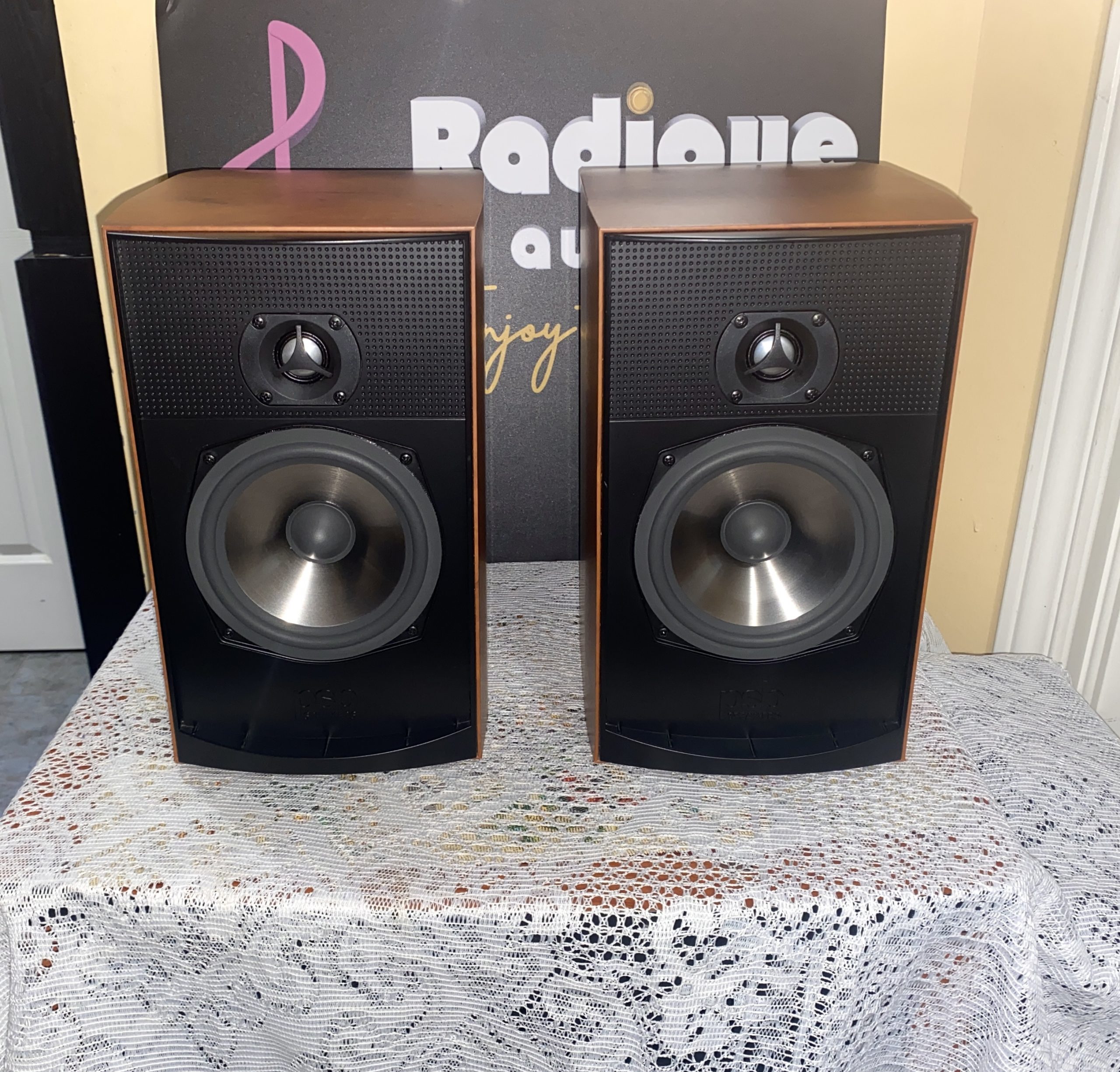 PSB Alpha B1 Bookshelf Speakers – Attractive Maple Finish - Radique Inc