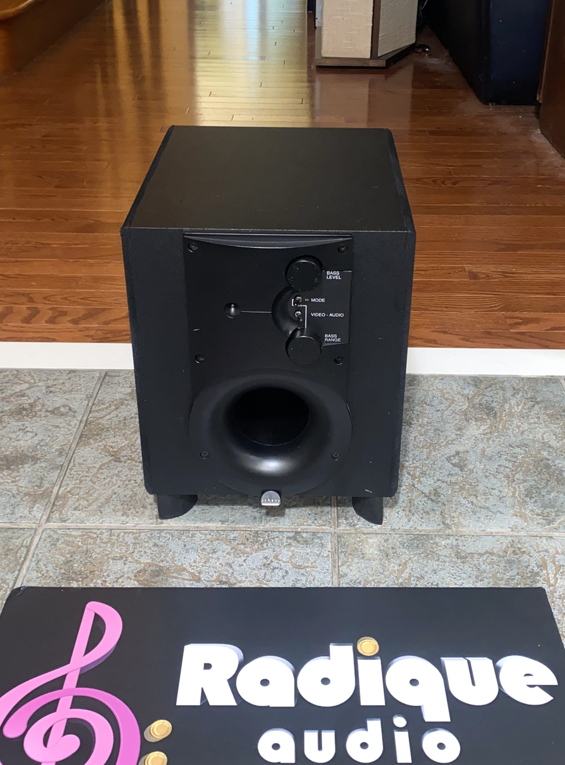 Athena Point 5N (P.5) Compact 8" Downward Firing Subwoofer - Radique Inc