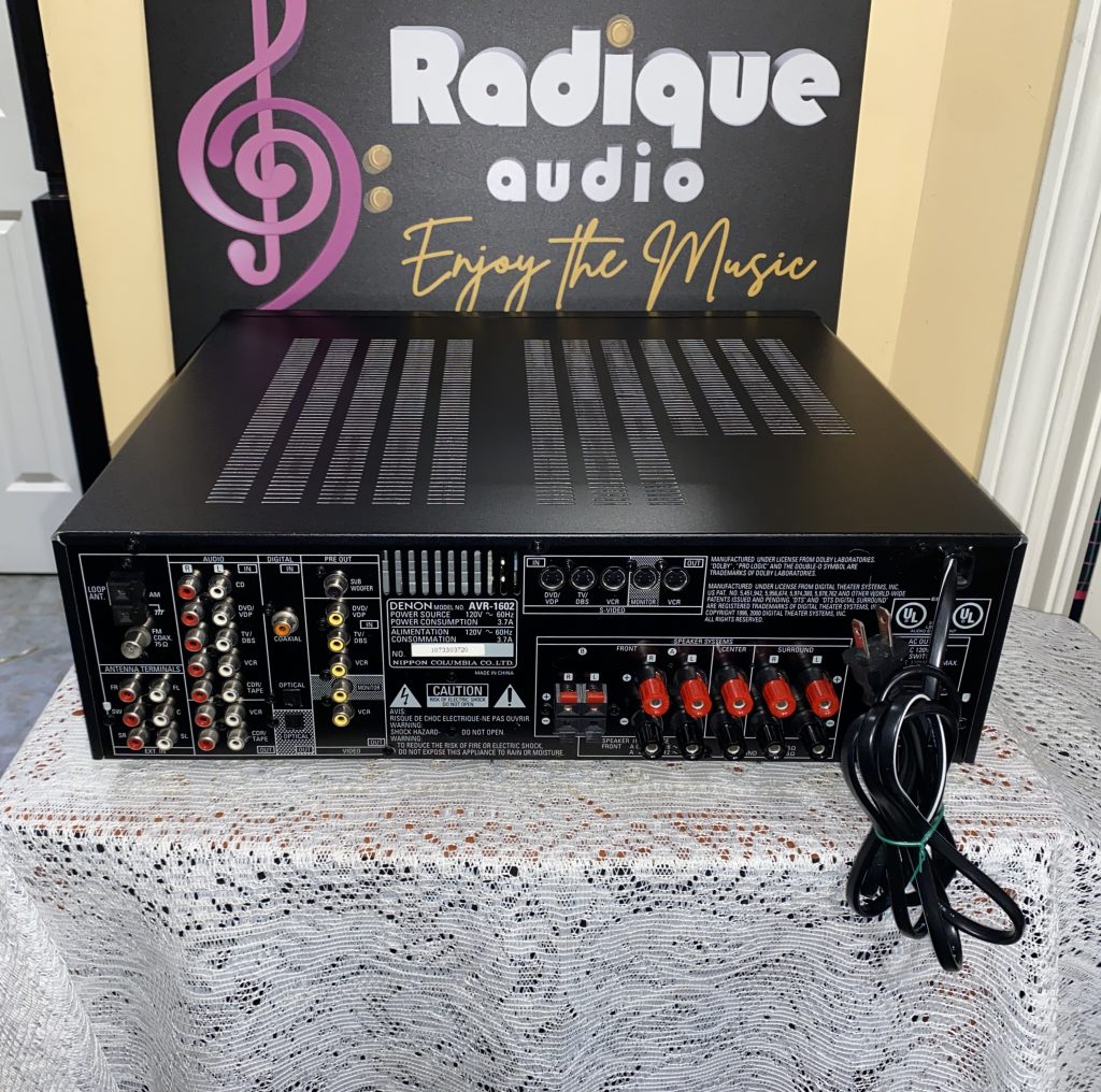 Denon AVR-1602 5.1 AVR 350 Watt - Radique Inc