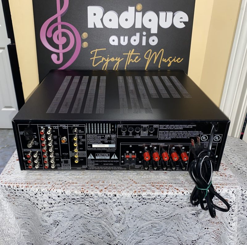 Denon AVR-1602 5.1 AVR 350 Watt - Radique Inc