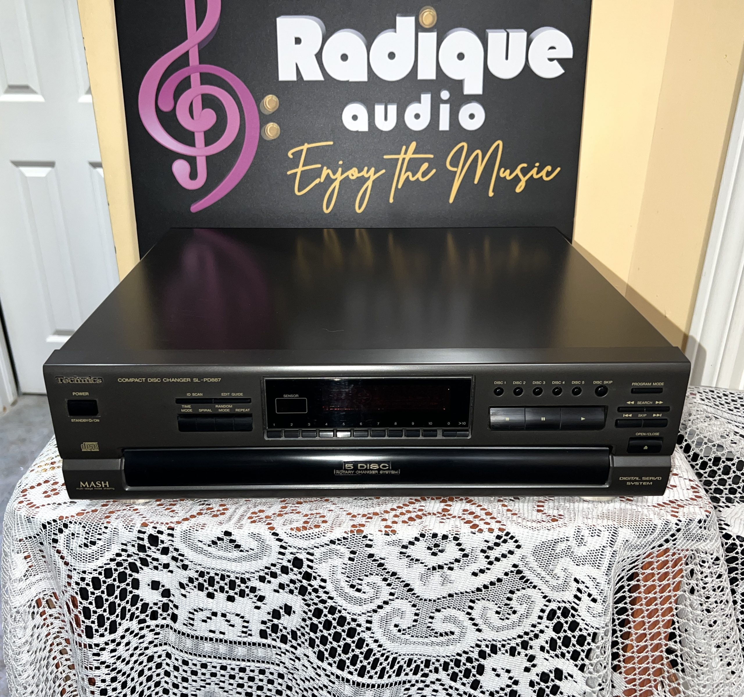 Technics SL-PD887 5-Disc Rotary CD Changer w/ Remote - Radique Inc